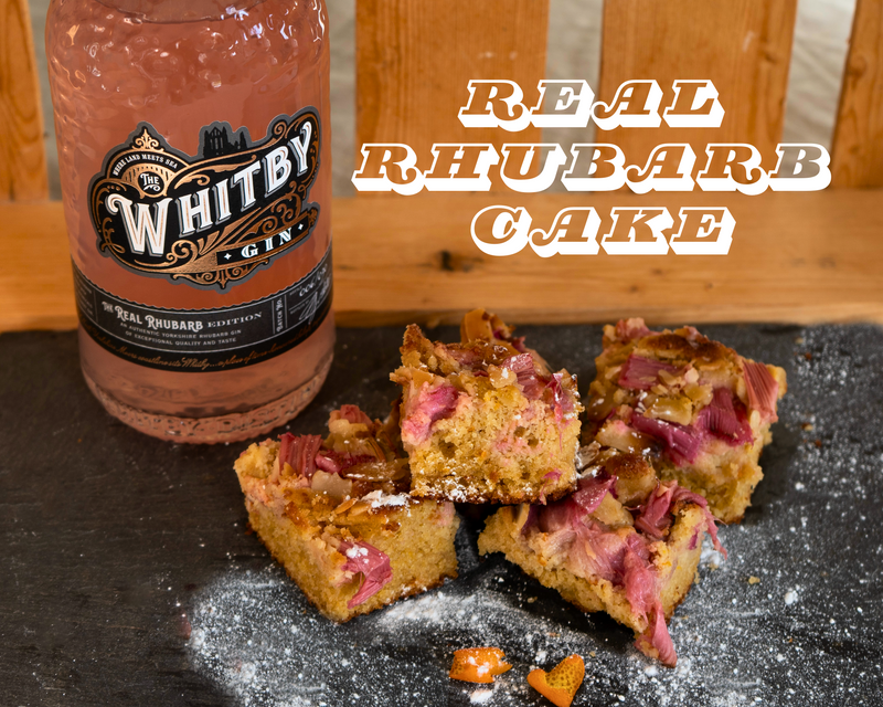 Real Rhubarb Cake - Whitby Distillery
