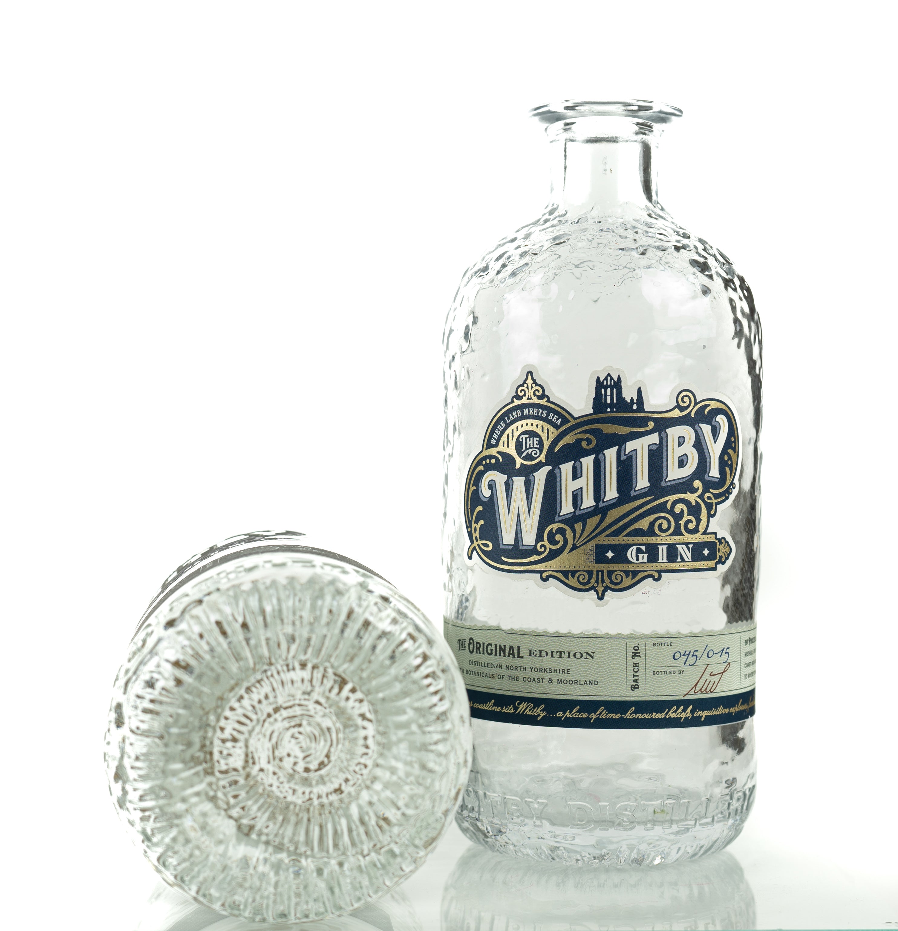 Empty Whitby Gin/Rum Bottle - Whitby Distillery
